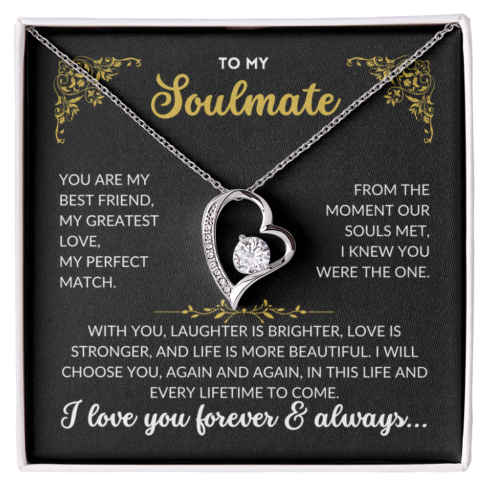 To My Soulmate - My Perfect Match (Black Background) – Amy's Gift Haven